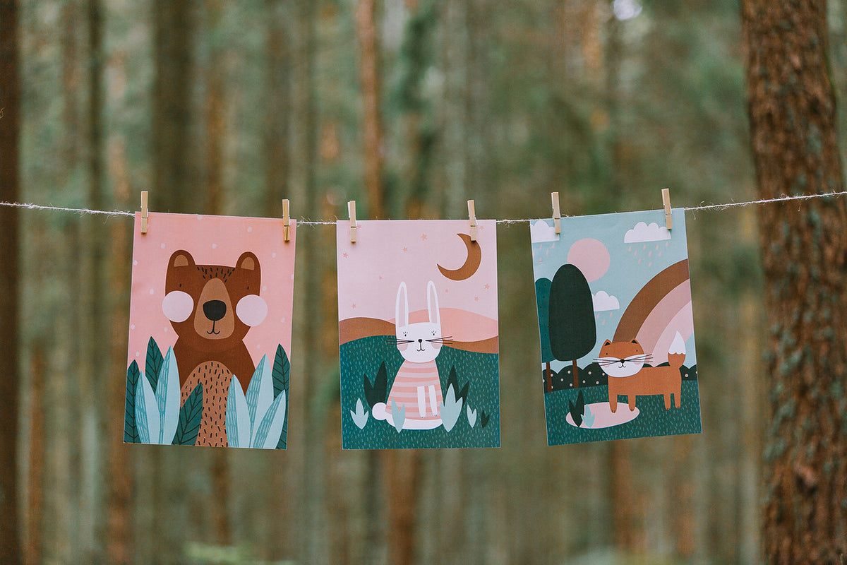 Forest Poster Set (printable) – Tu Tu Family